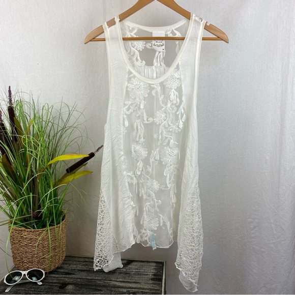 Fleur de Lis Collection | Swim | Fleur De Lis White Sheer Shark Bite ...
